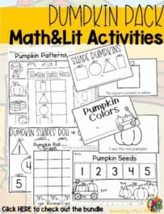 Pumpkin Patterns Freebie - Up & Away in Pre-K